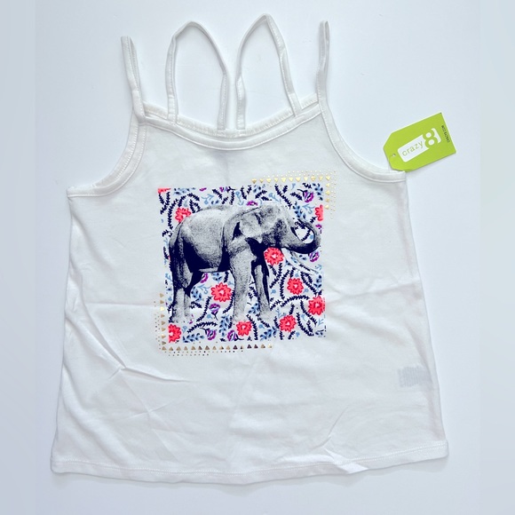 Crazy 8 | Shirts & Tops | Nwt Crazy 8 Tank Top With Elephant Design ...